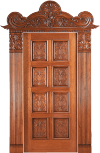 Mahogany Single Exterior Wood Door Casing 5 with CD 2 - Jeunesse Wood ...